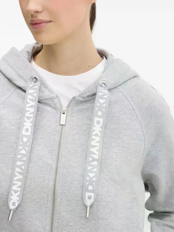 Dkny Hooded Zip-up Top