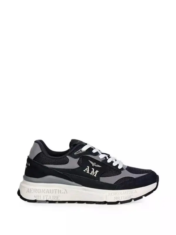 AERONAUTICA MILITARE Embroidered Logo Sneakers