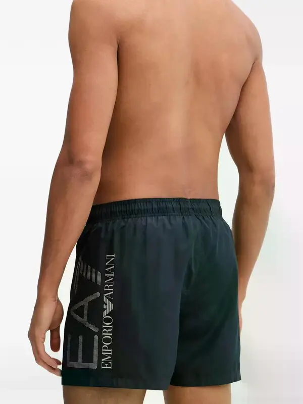 EA7 Logo-print Drawstring Swim Shorts