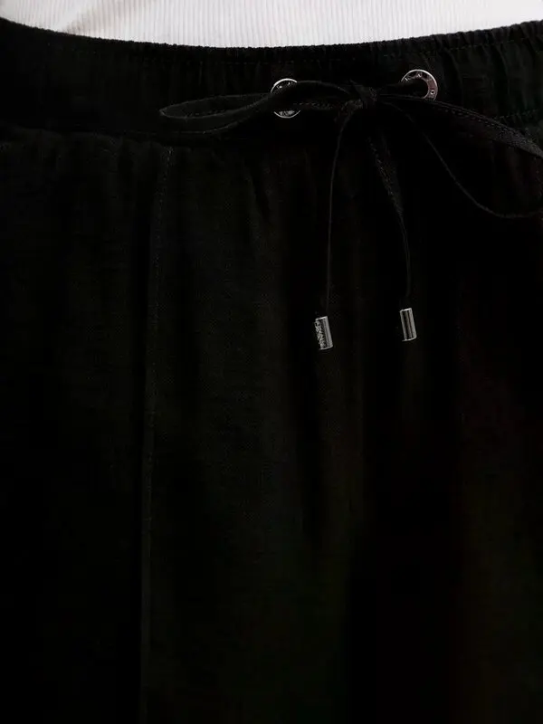 Dkny Drawstring Wide-leg Trousers