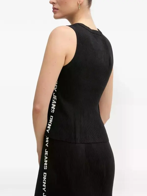 Dkny Side-logo Ribbed Top