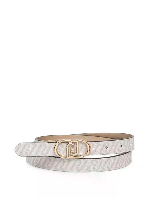 Liu Jo Metallic Patterned Belt - White