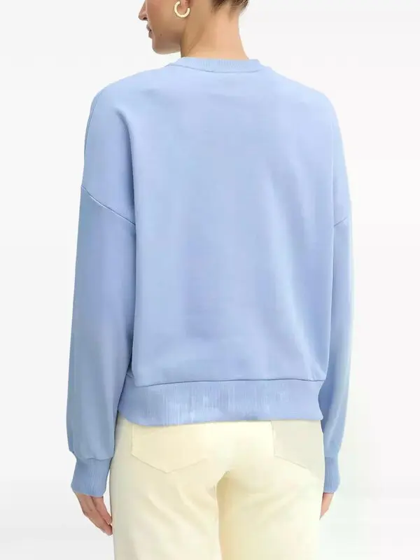 Iceberg Logo Embroidered Dropped-shoulder Sweater