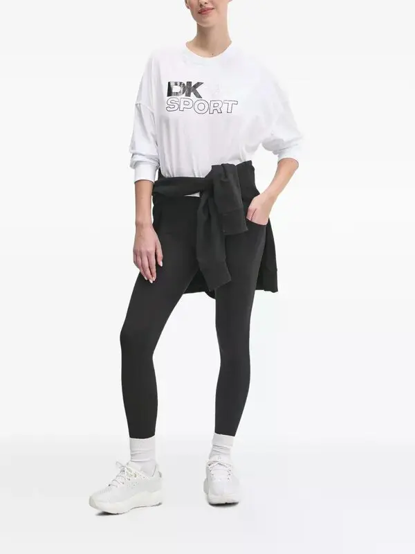 Dkny Long-sleeve Cropped T-shirt
