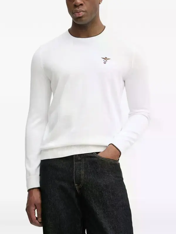 AERONAUTICA MILITARE Embroidered Logo Sweater