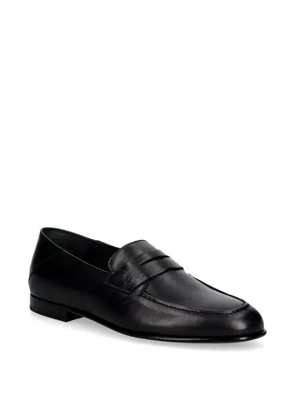 BALDININI Penny Strap Almond Toe Loafers