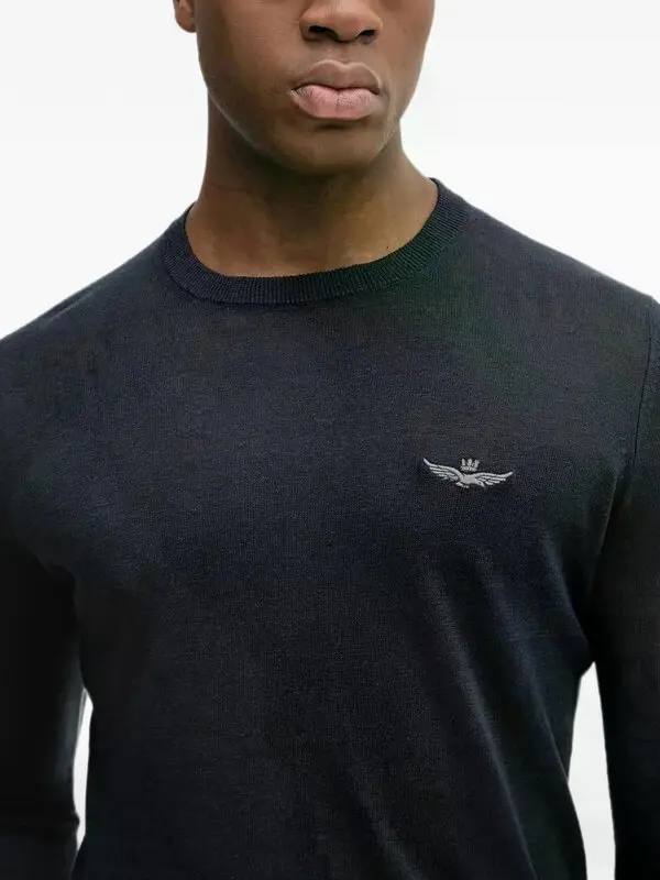 AERONAUTICA MILITARE Logo-embroidered T-shirt