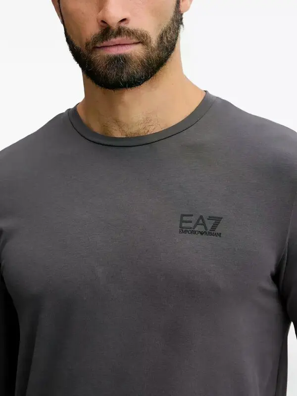 EA7 Logo-print Long-sleeved T-shirt