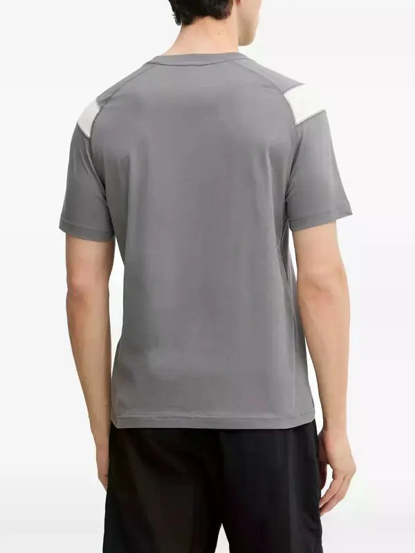 EA7 Logo-print Panelled T-shirt