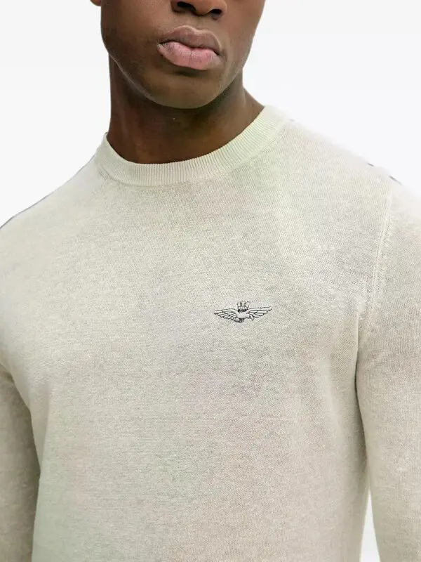 AERONAUTICA MILITARE Logo Embroidered Sweater