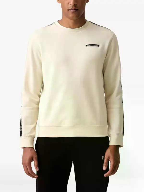 EA7 Logo-patch Tape-detail Sweatshirt