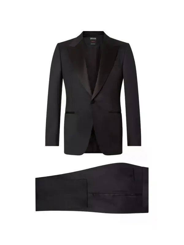 Zegna Trofeo 120mila Wool And Mohair Evening Suit - Black
