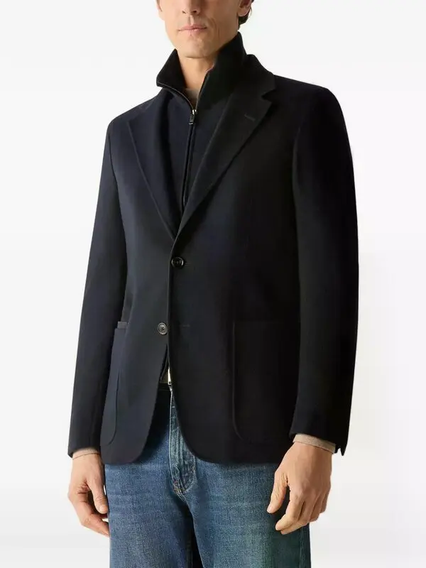 Zegna Oasi Cashmere Jacket With Detachable Bib