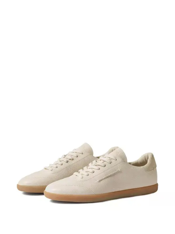 Zegna Grained Calfskin 232 Sneakers - Neutrals