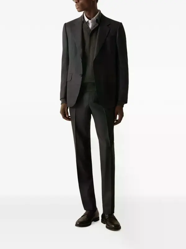 Zegna Dark- Trofeo 120mila Wool Suit - Grey