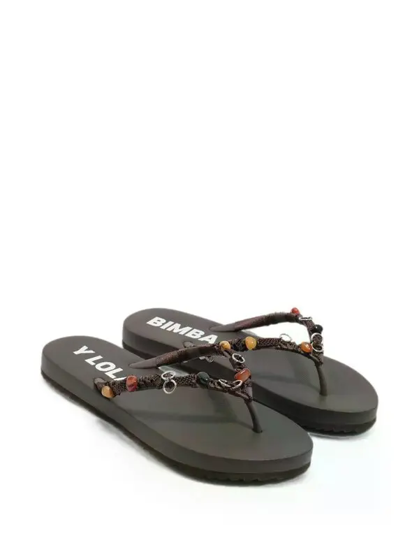 Bimba Y Lola Embellished Flip Flops