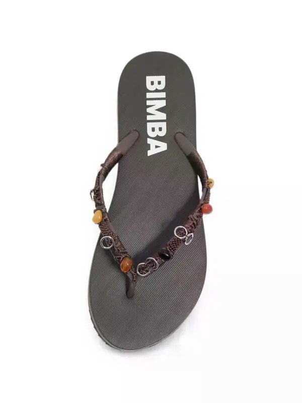Bimba Y Lola Embellished Flip Flops