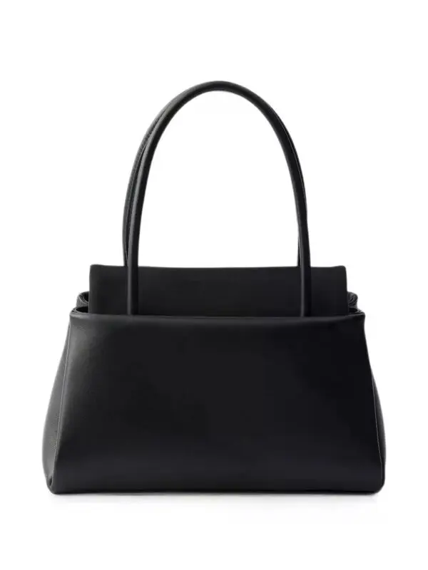 Prada Passage Small Leather Bag With Re-nylon Flap