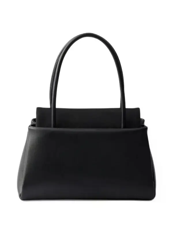 Prada Small Leather Bag With Re-nylon Flap