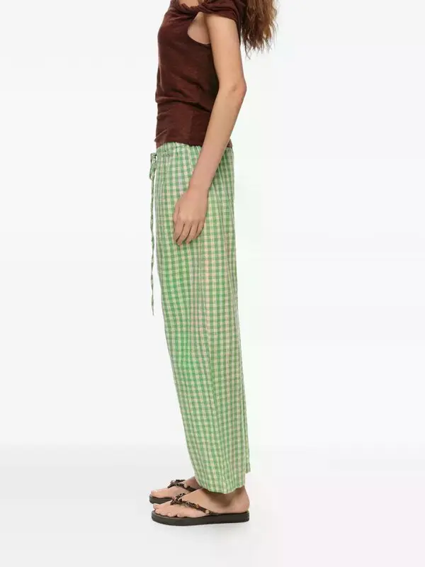 Bimba Y Lola Checked Corset-waist Trousers