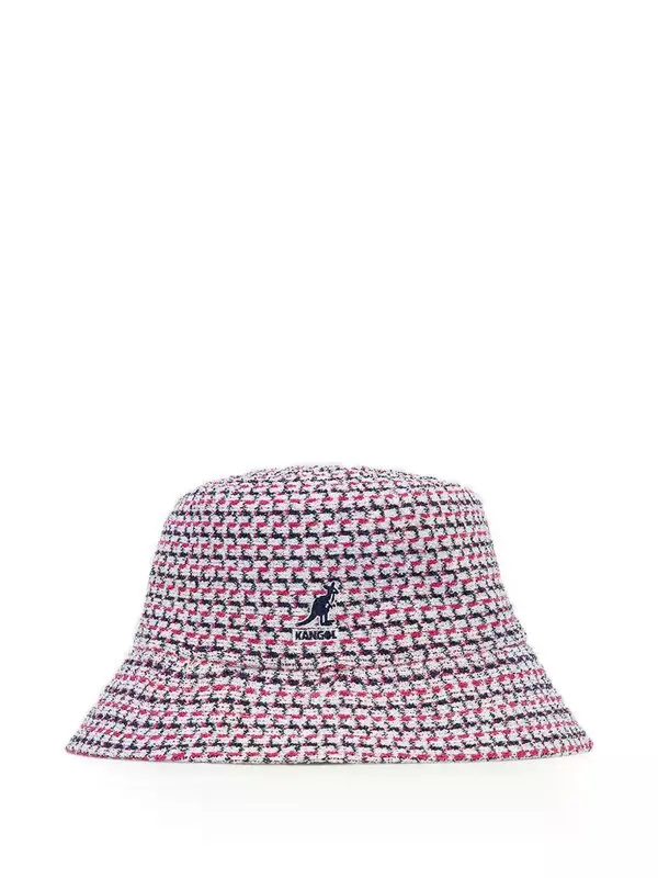 KANGOL Logo-embroidered Patterned Bucket Hat