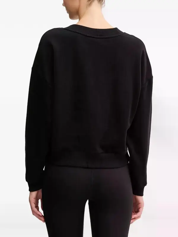 Dkny V-neck Logo-print Sweatshirt