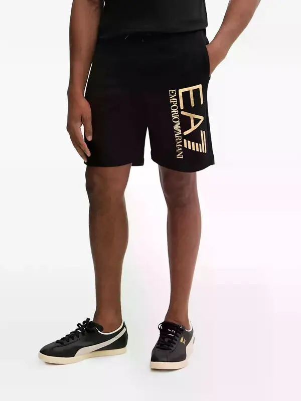 EA7 Logo-print Drawstring Shorts