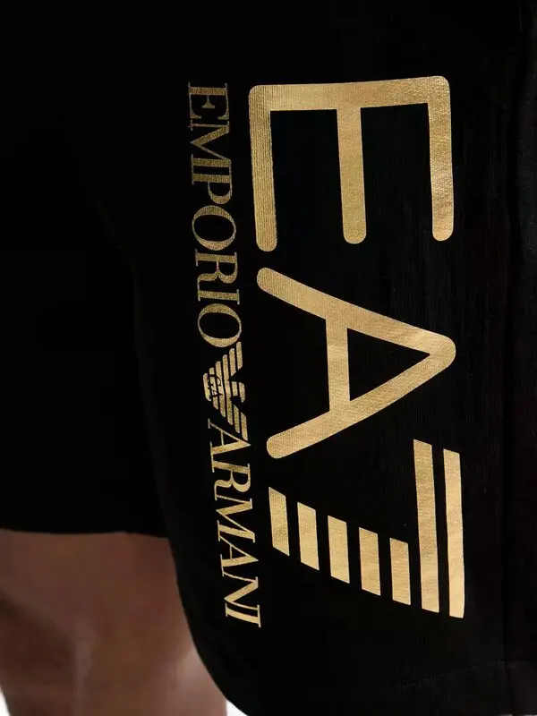 EA7 Logo-print Drawstring Shorts