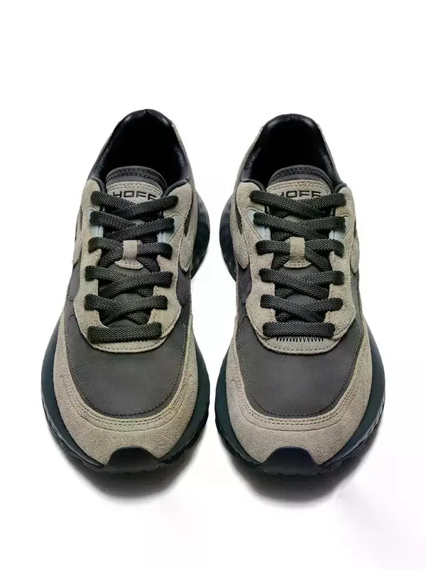 HOFF Panelled Calf Leather-trim Sneakers