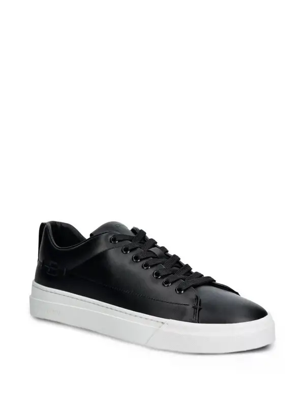 BALDININI Logo-embossed Leather Sneakers