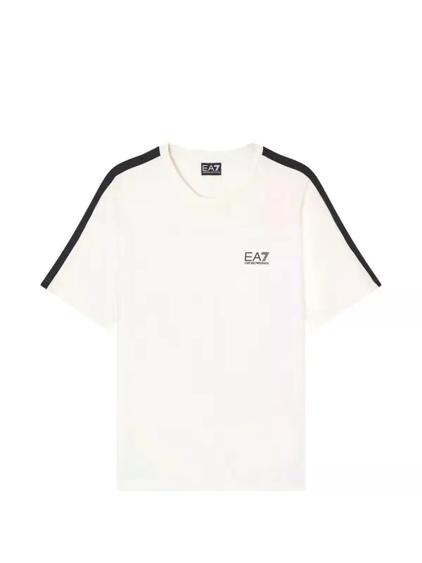 EA7 Dynamic Athlete Logo-print T-shirt - Neutrals