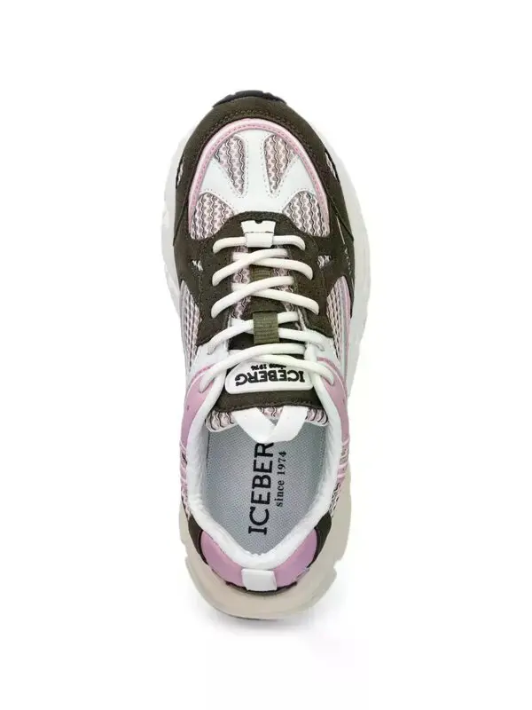 Iceberg Paneled Lace-up Sneakers