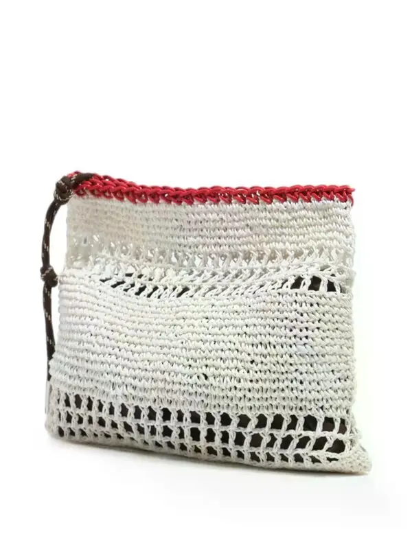 Bimba Y Lola Medium Raffia-effect Handbag - White