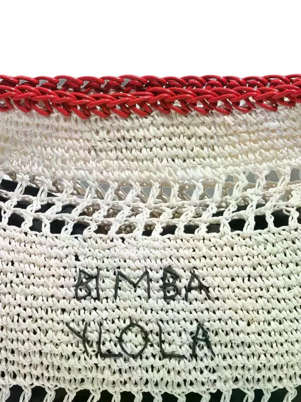 Bimba Y Lola Medium Raffia-effect Handbag