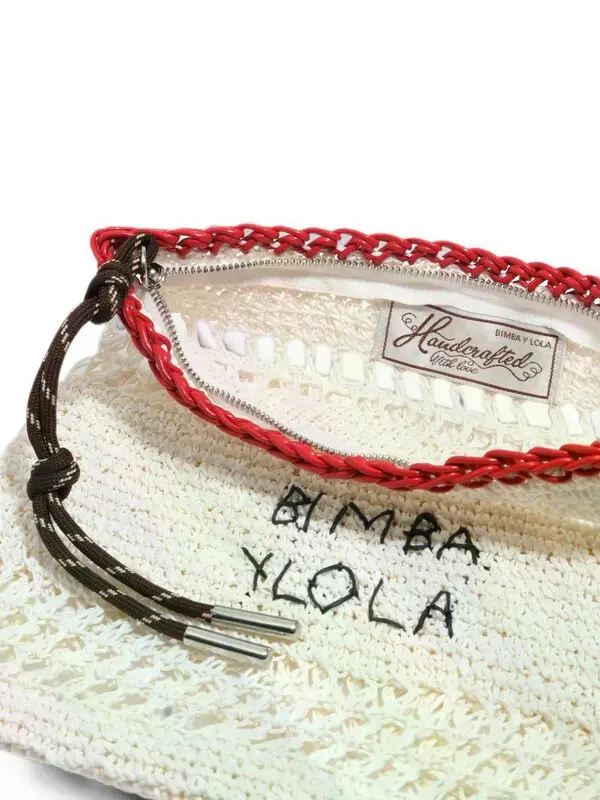 Bimba Y Lola Medium Raffia-effect Handbag