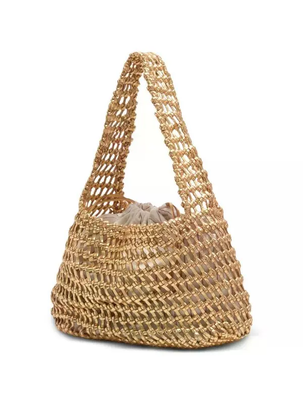 Bimba Y Lola Leather Plaited Medium Bag