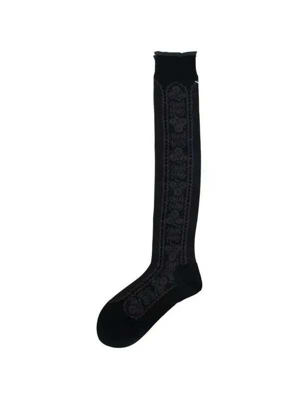 ANTIPAST Floral-pattern Knit Socks