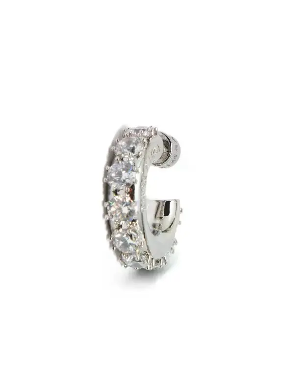 Bimba Y Lola Crystal Hoop Earrings