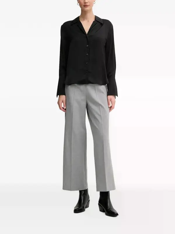 Dkny Buttoned Shirt With Notched Cuffs And Curved Hem