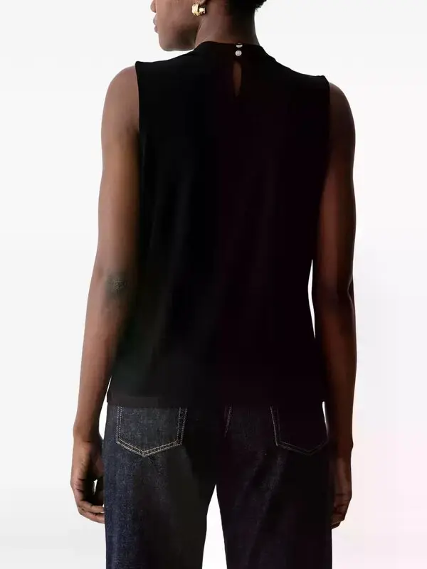 Dkny Sleeveless Twist-detail Top