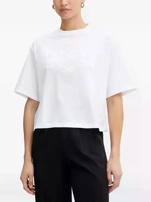 Iceberg Logo-embroidered T-shirt - White