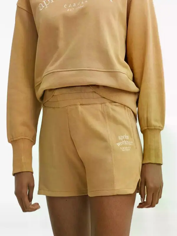 CASALL Logo-embroidered Mini Shorts - Yellow