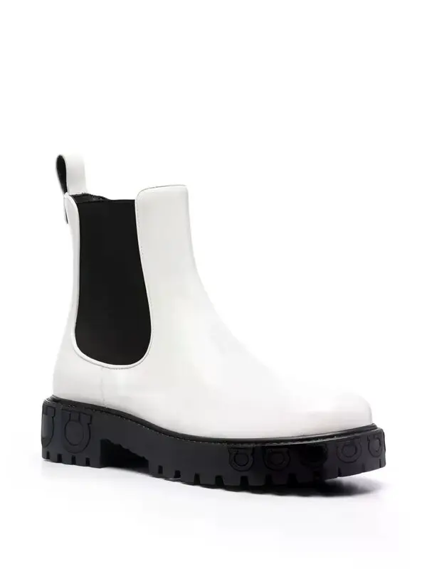 FERRAGAMO Gancini Lug-sole Ankle Boots