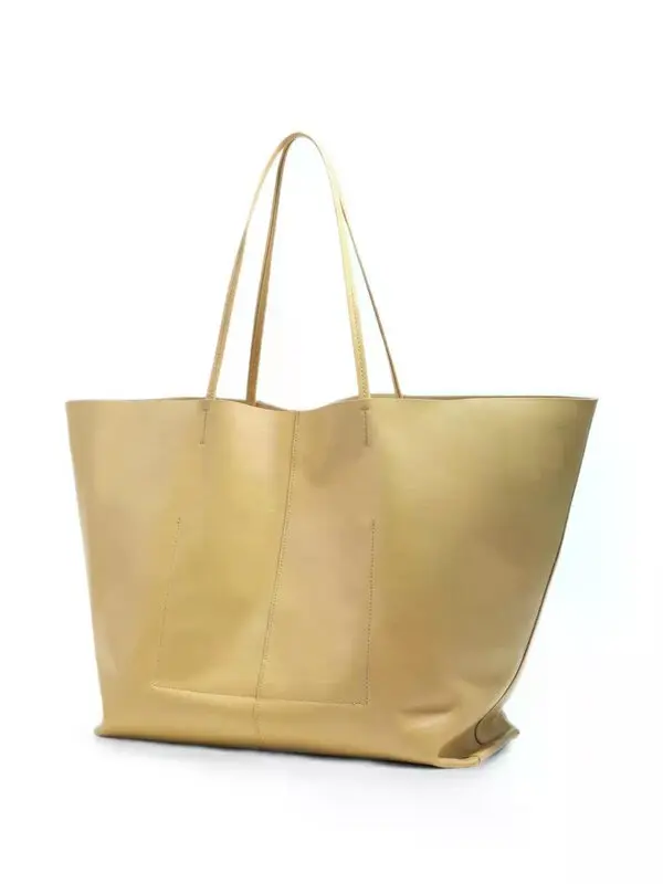 Bimba Y Lola Oatmeal Leather Maxi Shopper Bag - Neutrals