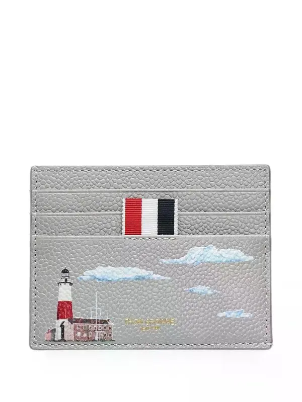 Thom Browne Pebbled-leather Card Holder
