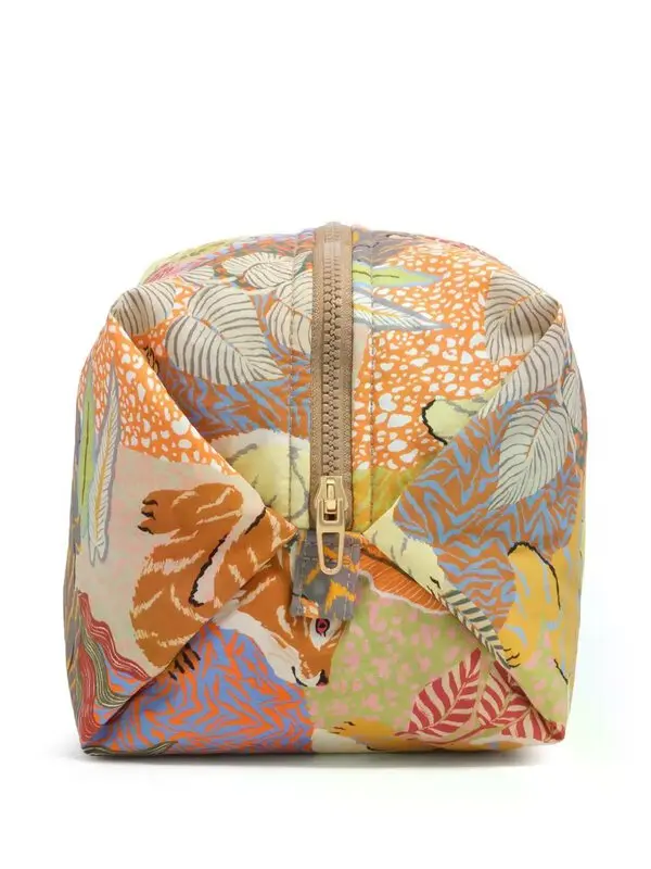 Bimba Y Lola Large Wild-print Nylon Make-up Case