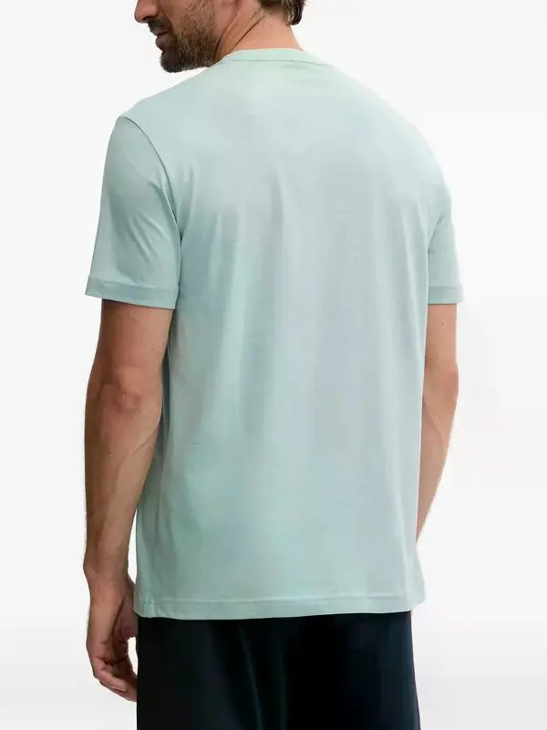 EA7 Logo-embroidered T-shirt