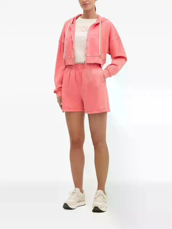 Dkny Zip Crop Hoodie