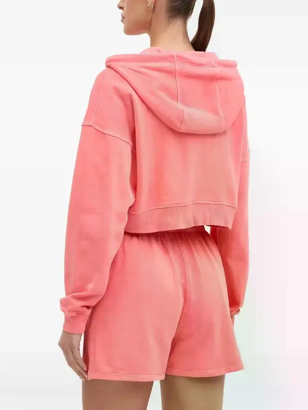 Dkny Zip Crop Hoodie