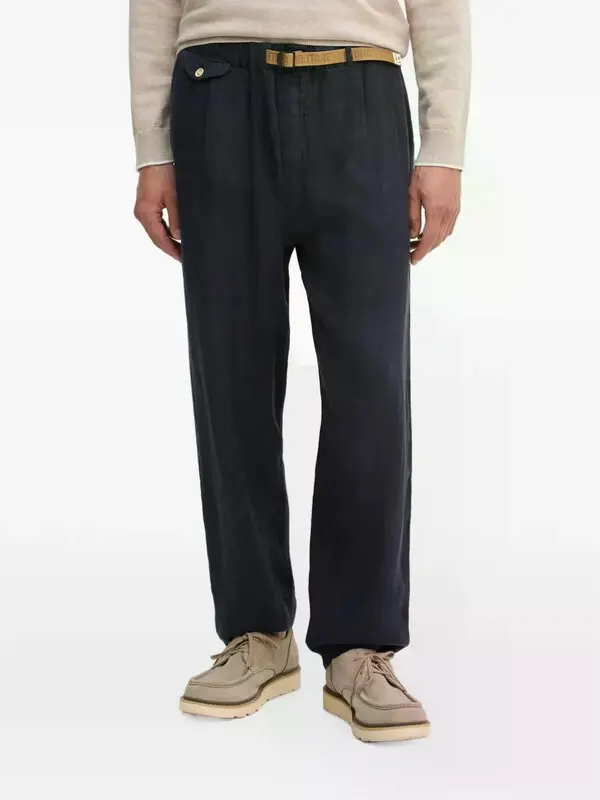 AERONAUTICA MILITARE Logo-embroidered Trousers
